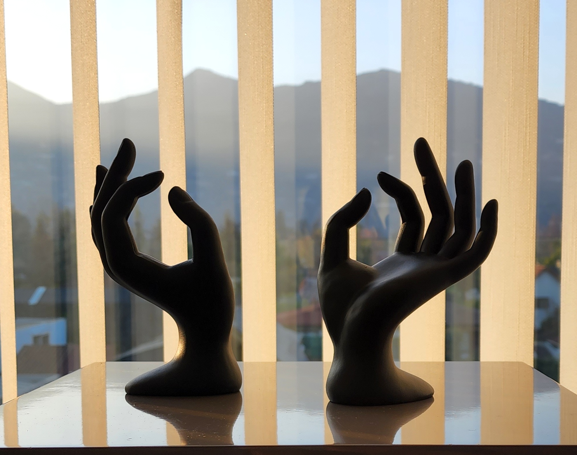Mano Exhibidora para anillo Negra - C&C Joyas